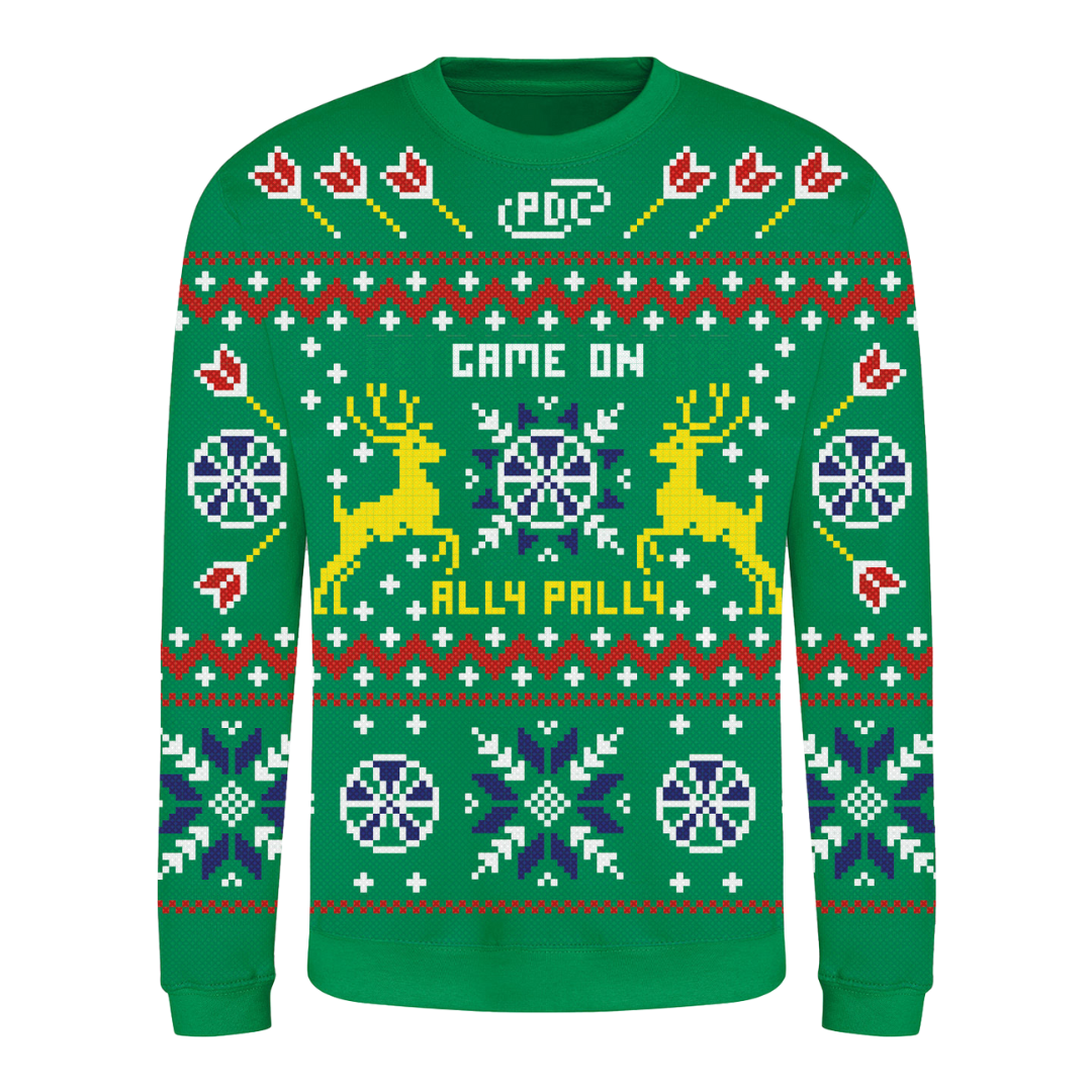 Game On Ally Pally Christmas Jumper – Professional Darts Corporation