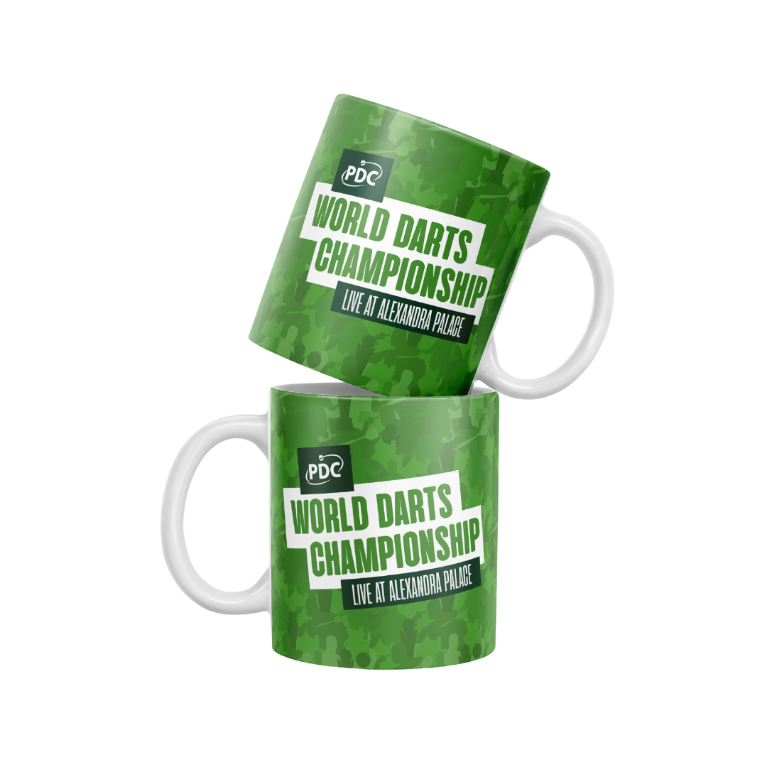 World Darts Championship Pattern Mug – Professional Darts Corporation